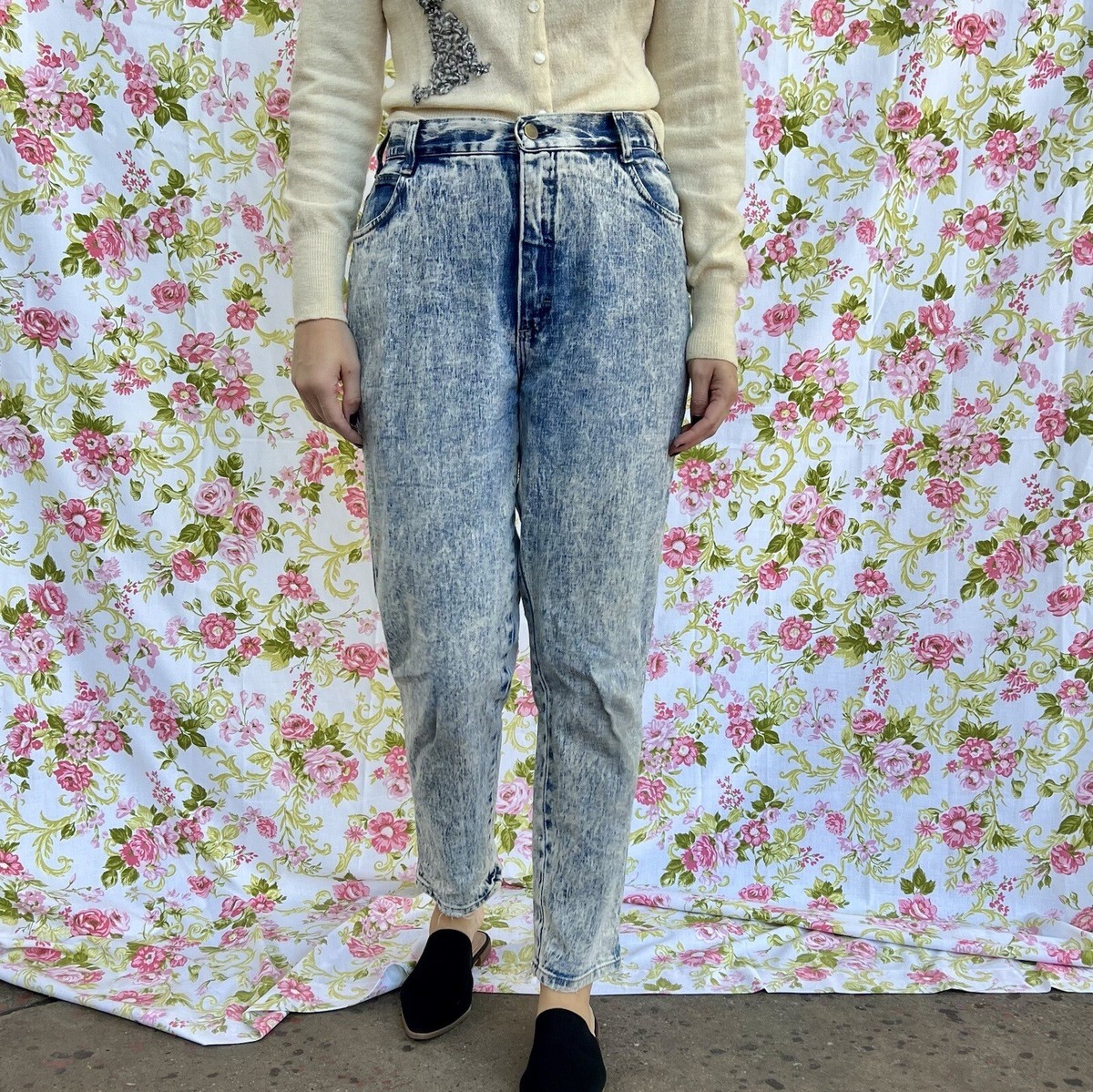 Acid Wash Jeans 80s Stone Washed Jeans Top 80s