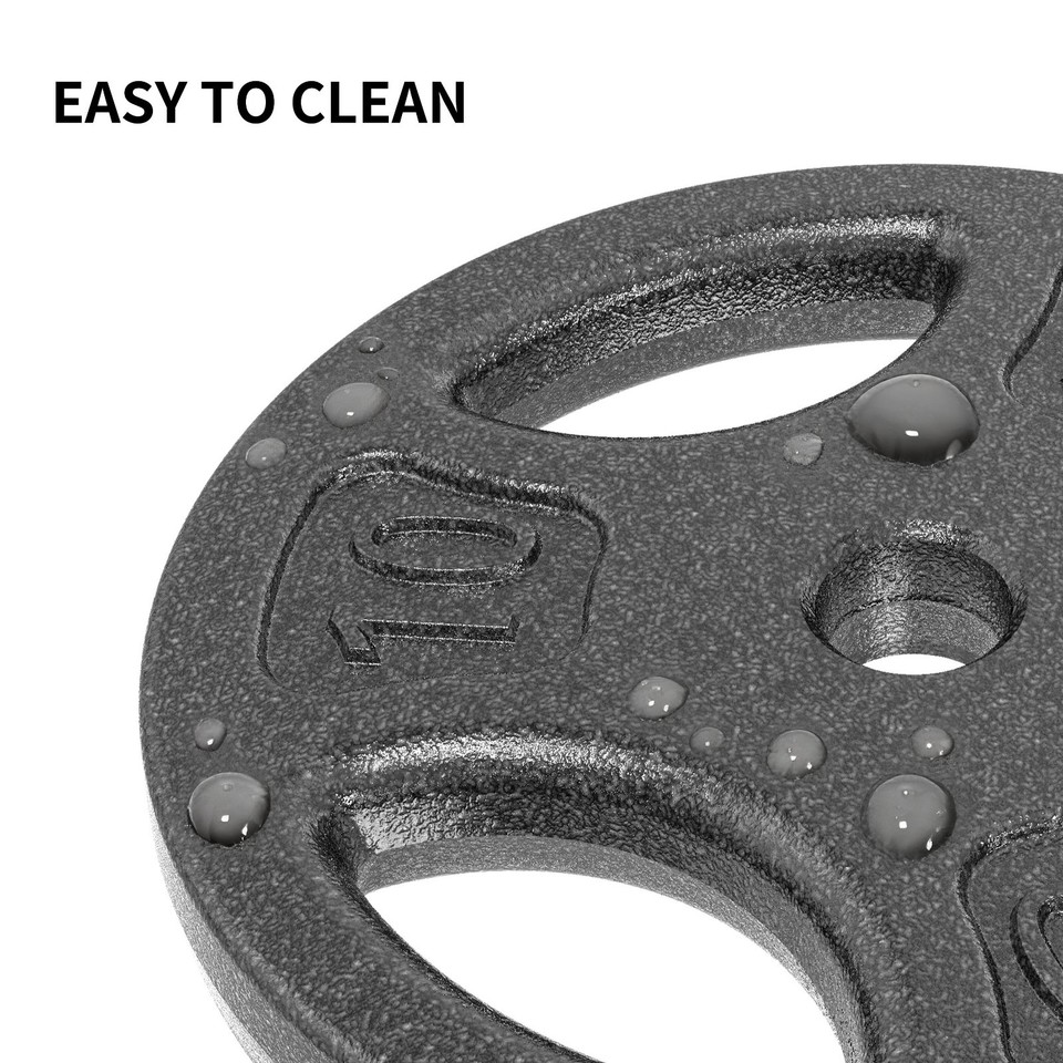 100LB Standard Cast Iron Weight Set – 1" Hole Plates for Dumbbells ...