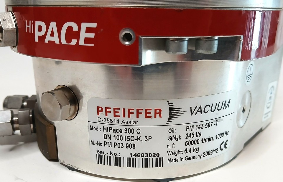 PFEIFFER VACUUM PUMP HiPace 300 C DN 100 ISO-K, 3P | eBay