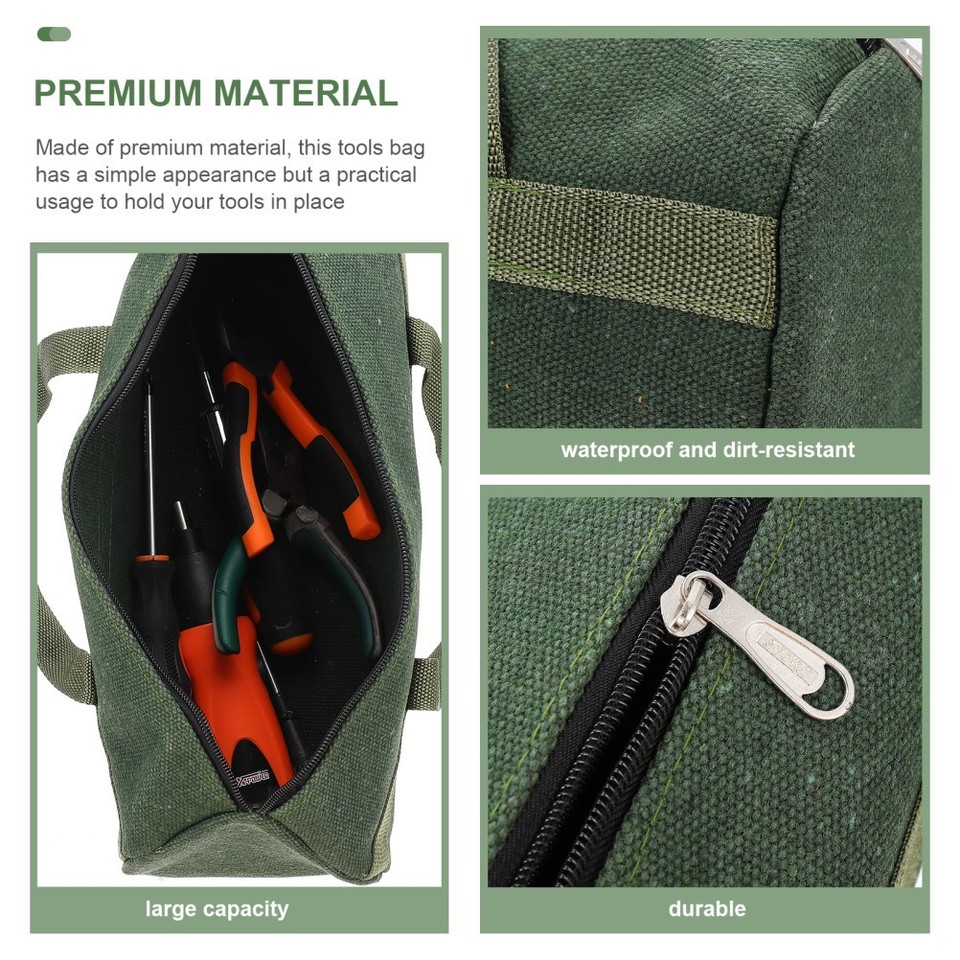 Handheld Maintenance Tool Bag Wear-resistant Tools Carrying Bag Zipper ...