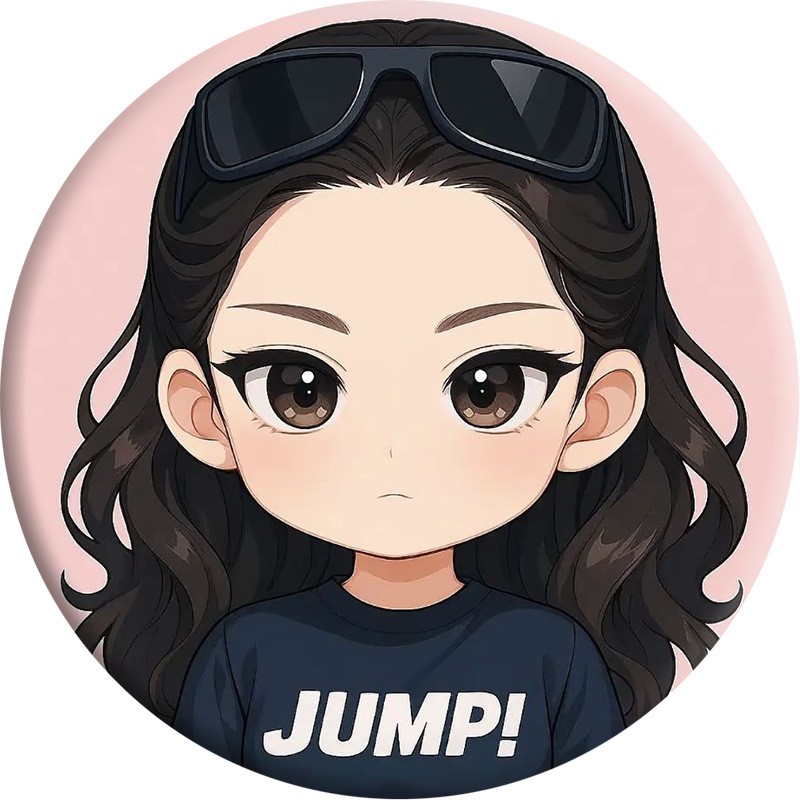 Kpop ROSE JENNIE JISOO LISA JUMP Cartoon Chest Pins Round Badge Cute | eBay