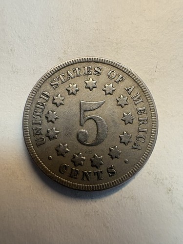 USA 1869 Nickel 5 Cent Variety 2 Without Rays XF Rare Coin C0089 | eBay