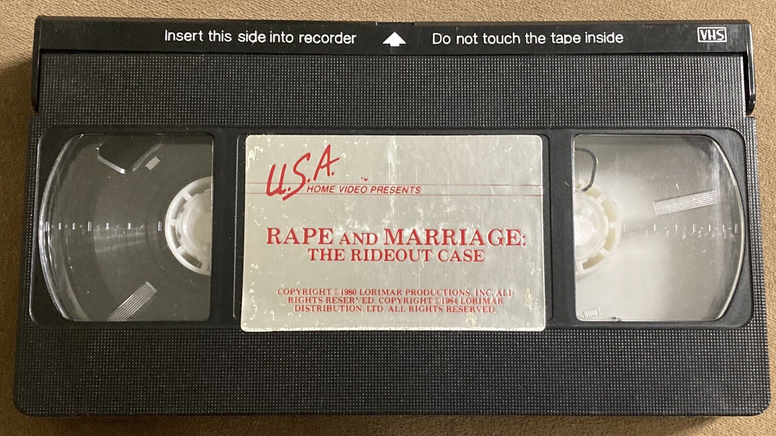Rape and Marriage: The Rideout Case VHS Mickey Rourke, Linda Hamilton ...