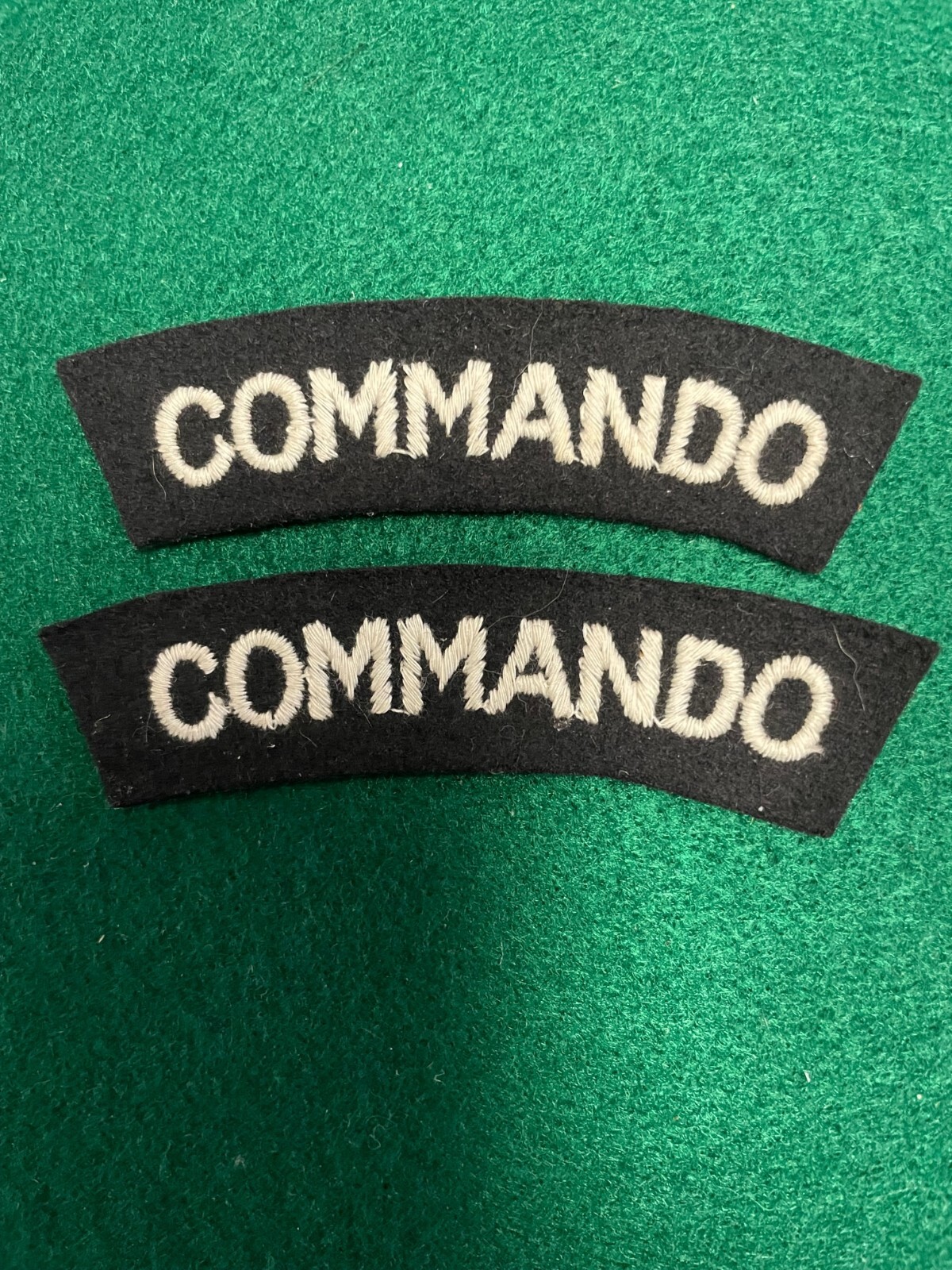 Pair of Original WWII British Commando shoulder titles tabs | eBay