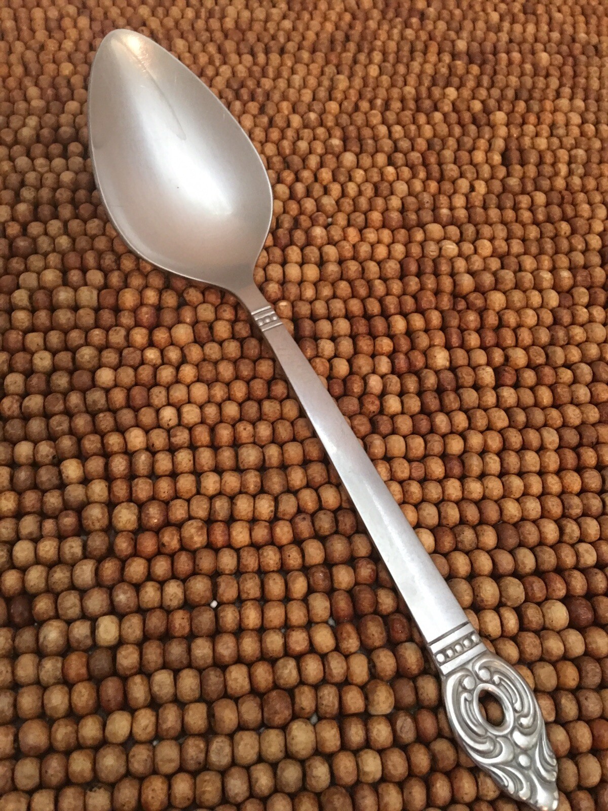 1881 Rogers Stainless Pierced Black DANISH COURT Serving Spoon 8 1/8 ...