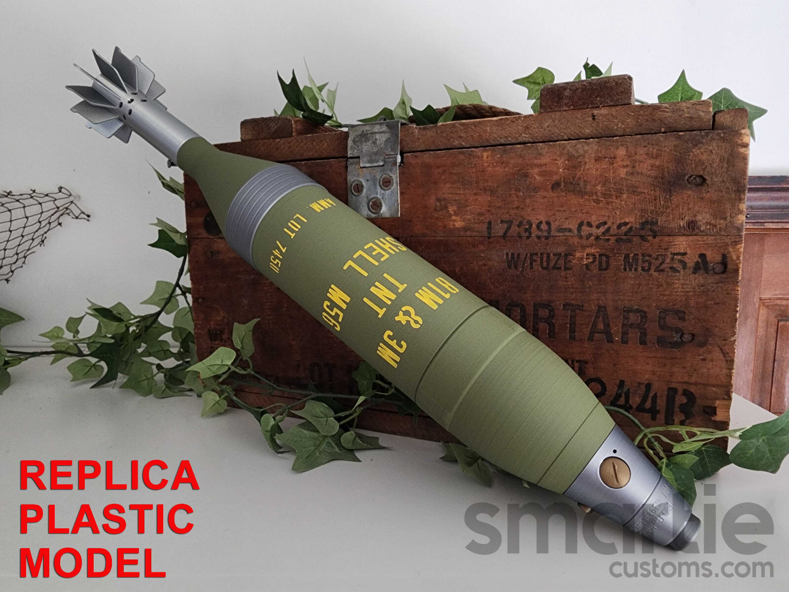 FAKE M56 WW2 Era 81mm Mortar Shell Round - Plastic Replica | eBay