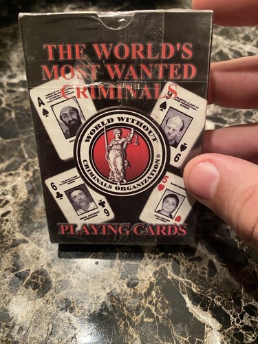 World's Most Wanted Criminals Playing Cards ~ Osama Bin Laden ~ New ...