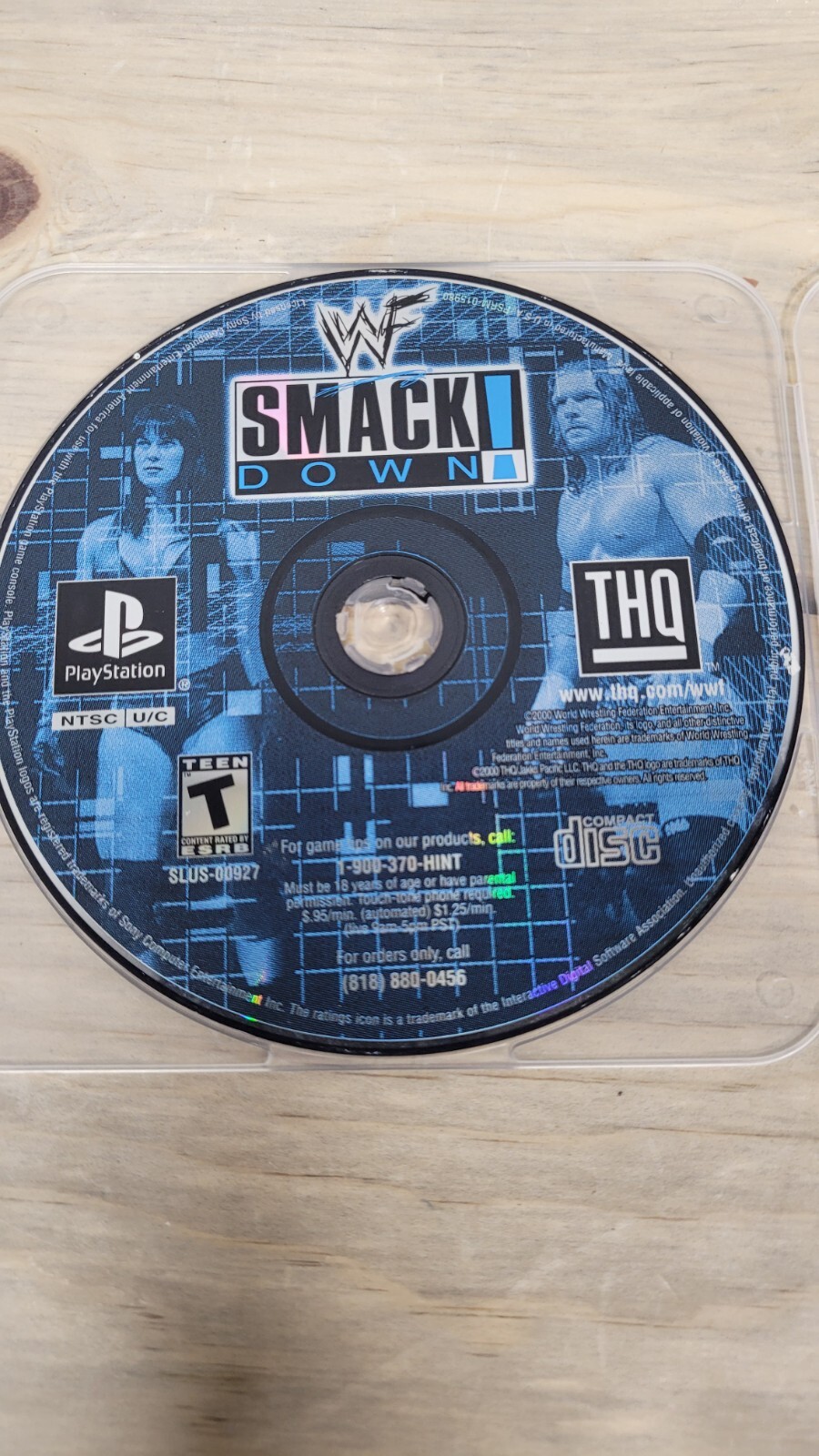 Sony PlayStation 1 PS1 Disc Only TESTED WWF SmackDown 2000 Game Tested ...