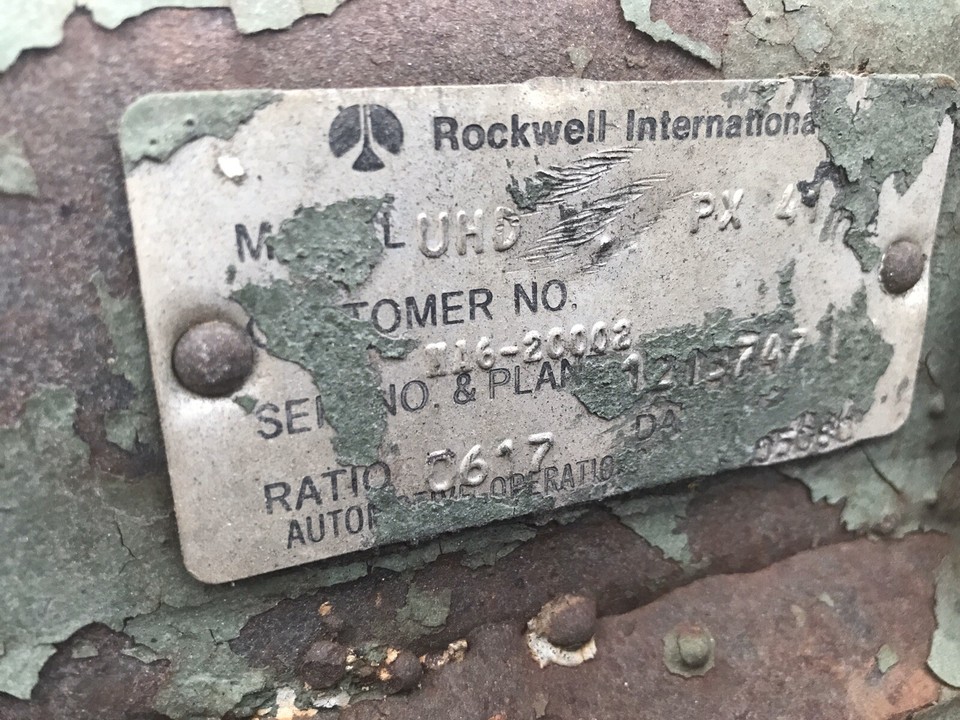 Rockwell SSHD SHR 6.17 Differential Rear-end Rear/Rear ***VERY LOW ...