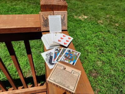 3 WESTERN SALOON PHARO DECK PLAYING CARDS POKER FARO GAME REPLICA OLD ...