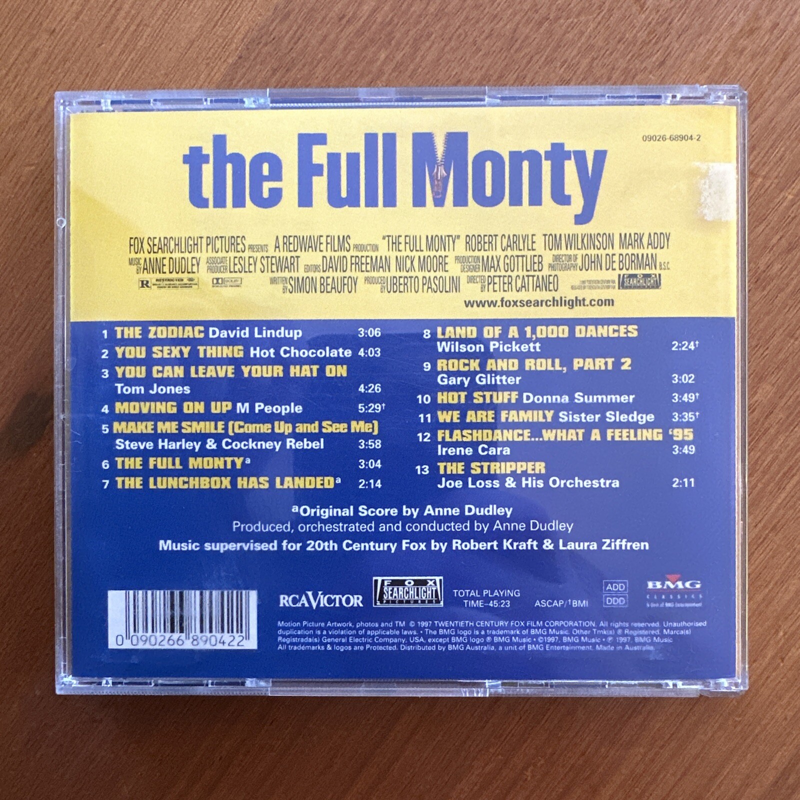 THE FULL MONTY: MUSIC FROM THE MOTION PICTURE SOUNDTRACK CD 1997 OZ ...