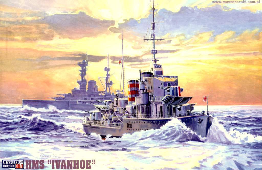 HMS IVANHOE - ROYAL NAVY I-CLASS DESTROYER 1/500 MISTERCRAFT | eBay