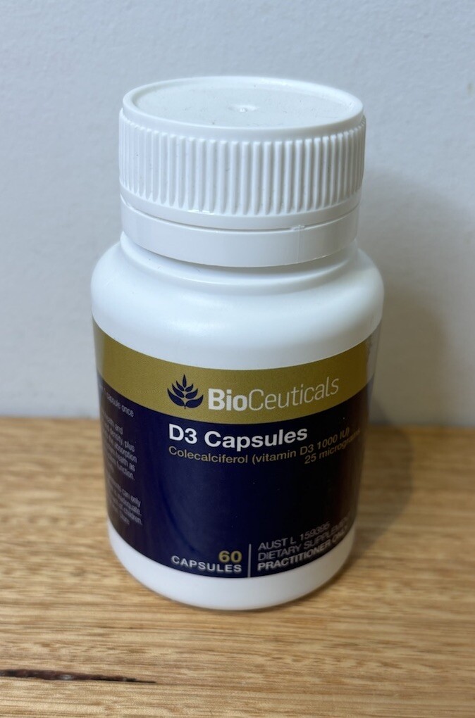 Bioceuticals D3 Capsules Bottle 60 Health Wellness Vitamins FREE ...