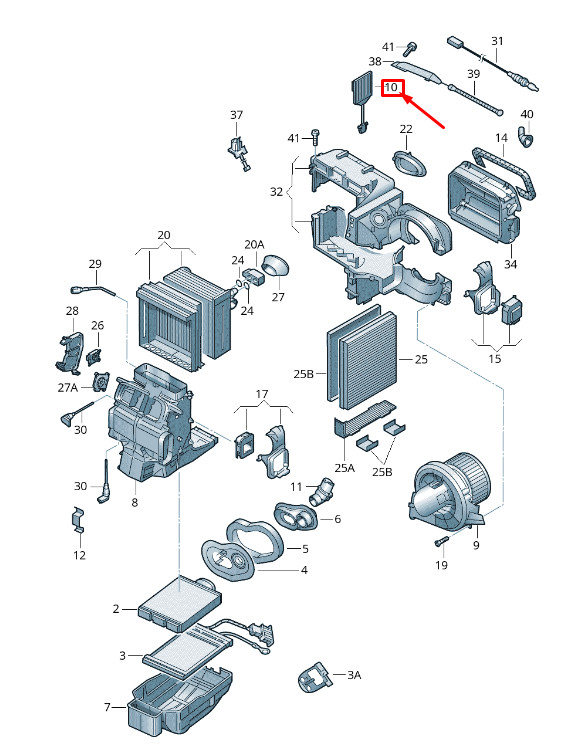 Neu Audi A1 8X A/C Heizung Lüftungsmotor Widerstand 6Q1907521B Original ...