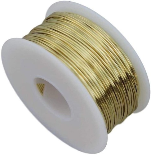 20 Ga Yellow Brass Round Wire Spool (Dead Soft) Choose Length / Made In ...