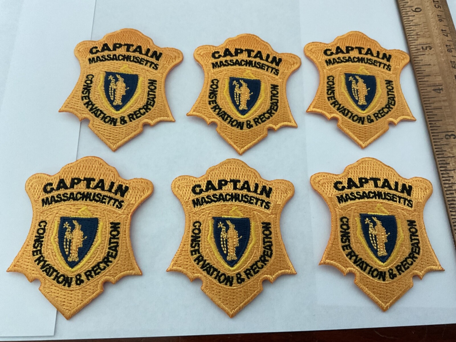 Massachusetts Department Of Conservation & Rec. Captain patches 6 ...