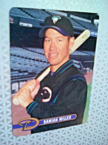 DAMIAN MILLER 2001 Keebler Arizona Diamondbacks #26 Promo WORLD SERIES ...
