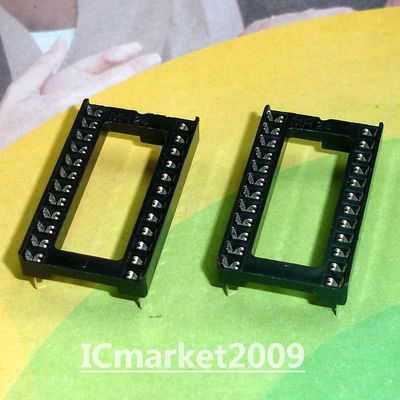 50 PCS DIP-24 24 PIN 24PIN IC Sockets Adaptor Solder Type Wide New | eBay