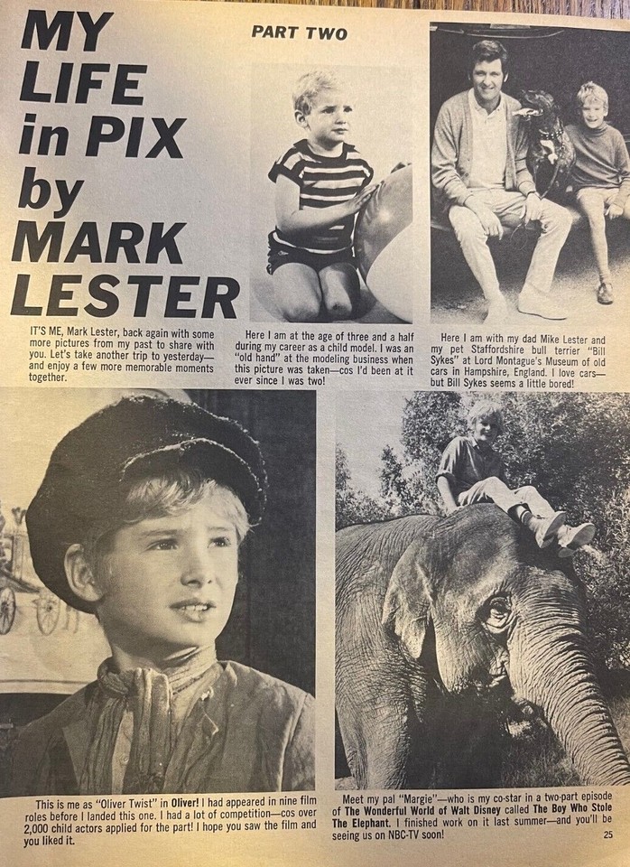 1970 Vintage Magazine Article Actor Mark Lester | eBay