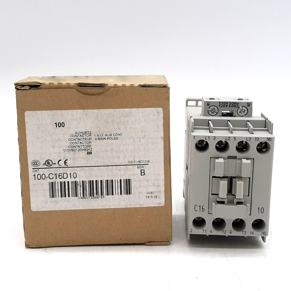 AC Contactor For 100-C16D10 100C16D10 Ser B 16A 110V/120V 60Hz | eBay