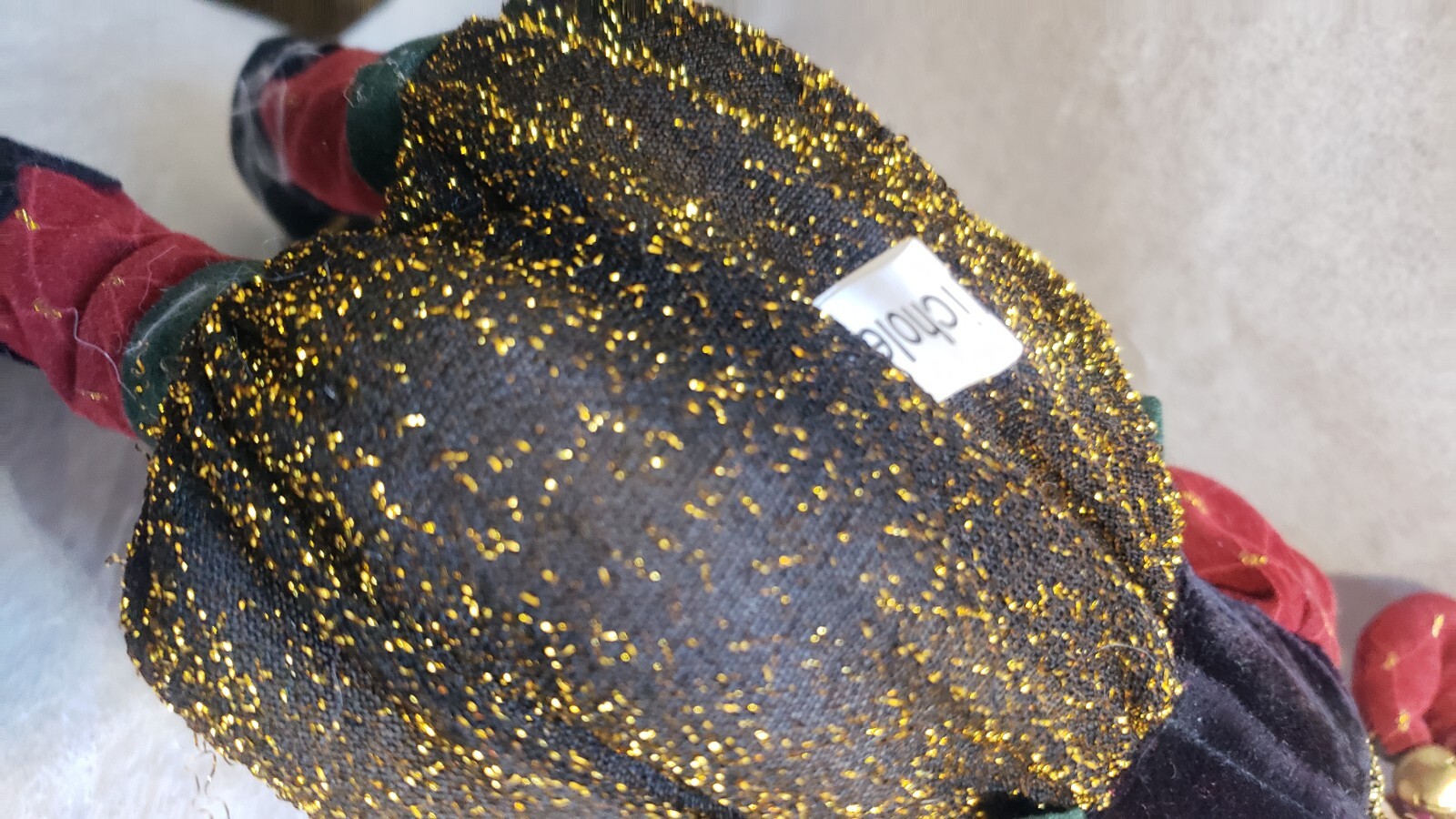 Louis Nichole Victorian Elf Jester Christmas Ornament Posable Ceramic ...