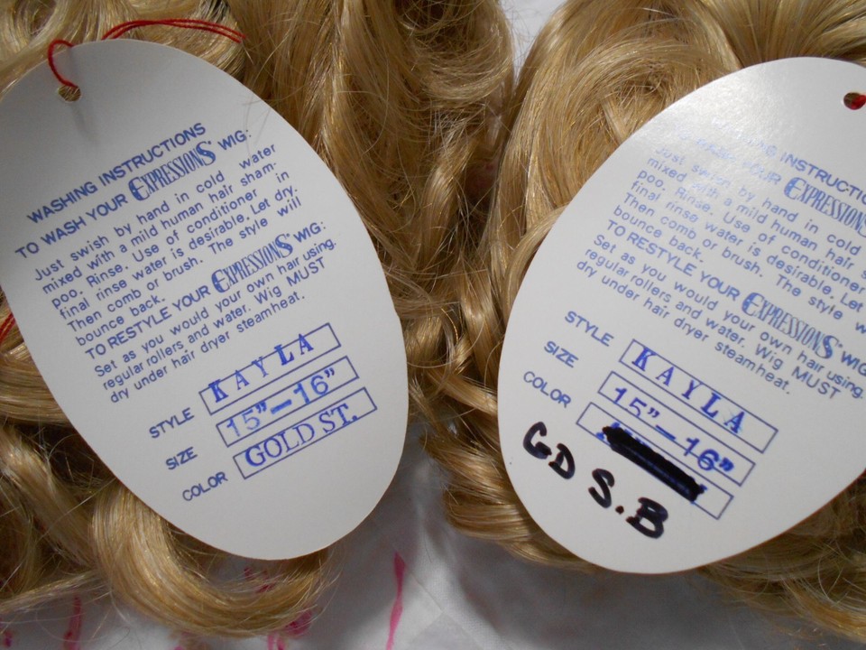 Expressions KAYLA Doll Wig SIZE 15/16 GOLDEN STRAWBERRY School Girl ...