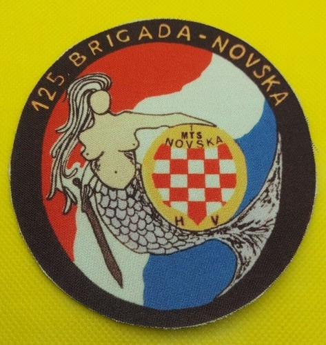 Croatian Army HV, 125. Brigada Novska, Croatian military army patch ...