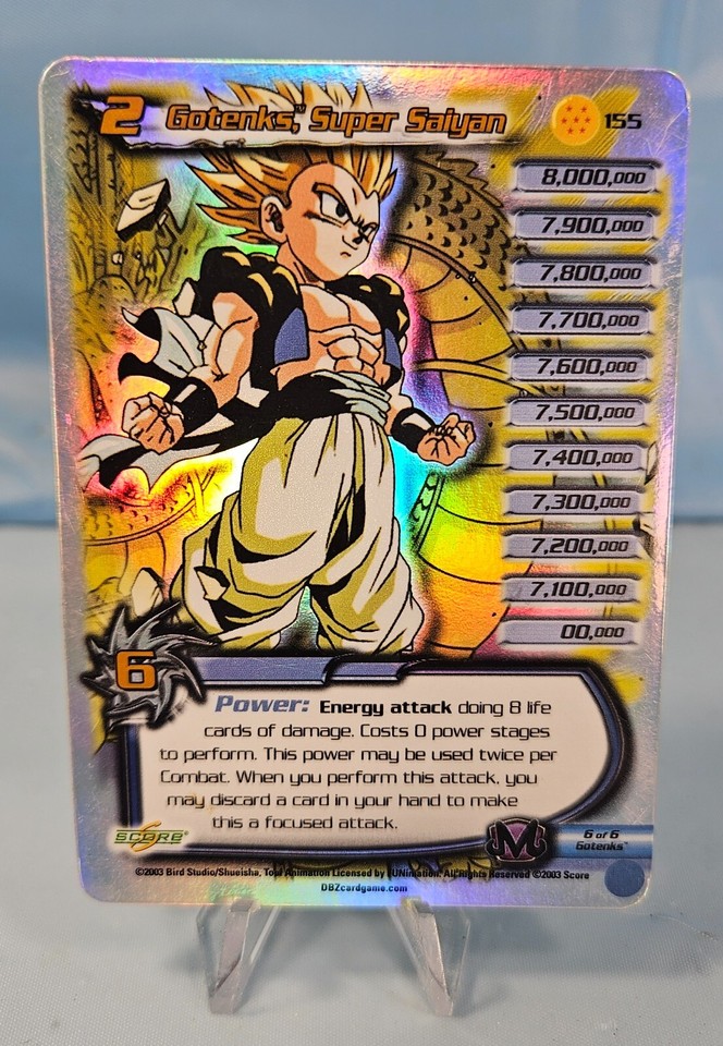 Dragon Ball Z 2003 DBZ CCG Gotenks Super Saiyan 155 Score High Tech ...