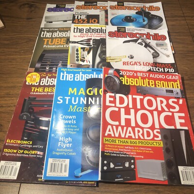 2020 The Absolute Sound & Stereophile Magazines Lot of 9 Issues | eBay