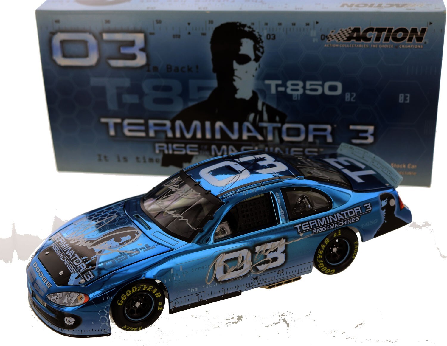 Terminator 3 Progam Diecast Car - Signed by Seven of NASCAR's All Time ...