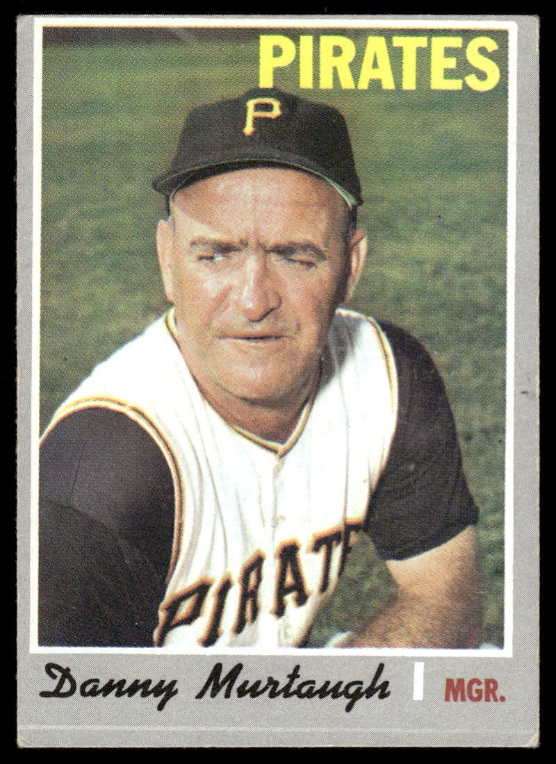 1970 Topps #532 Danny Murtaugh BASEBALL Pittsburgh Pirates | eBay