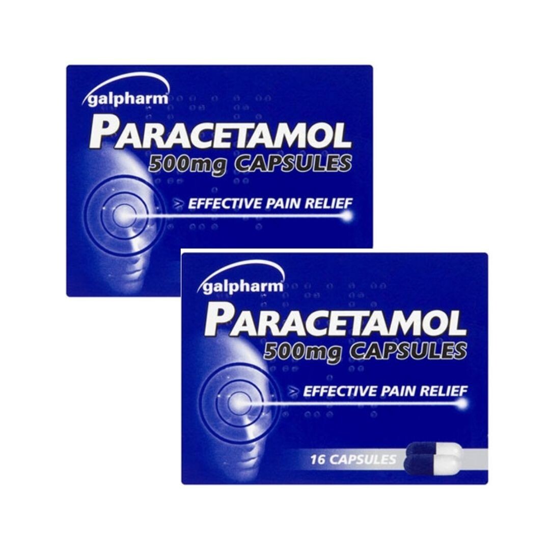 32 (2 x 16) Paracetamol Capsule Headache ,Back Pain,All Pain Reliver ...