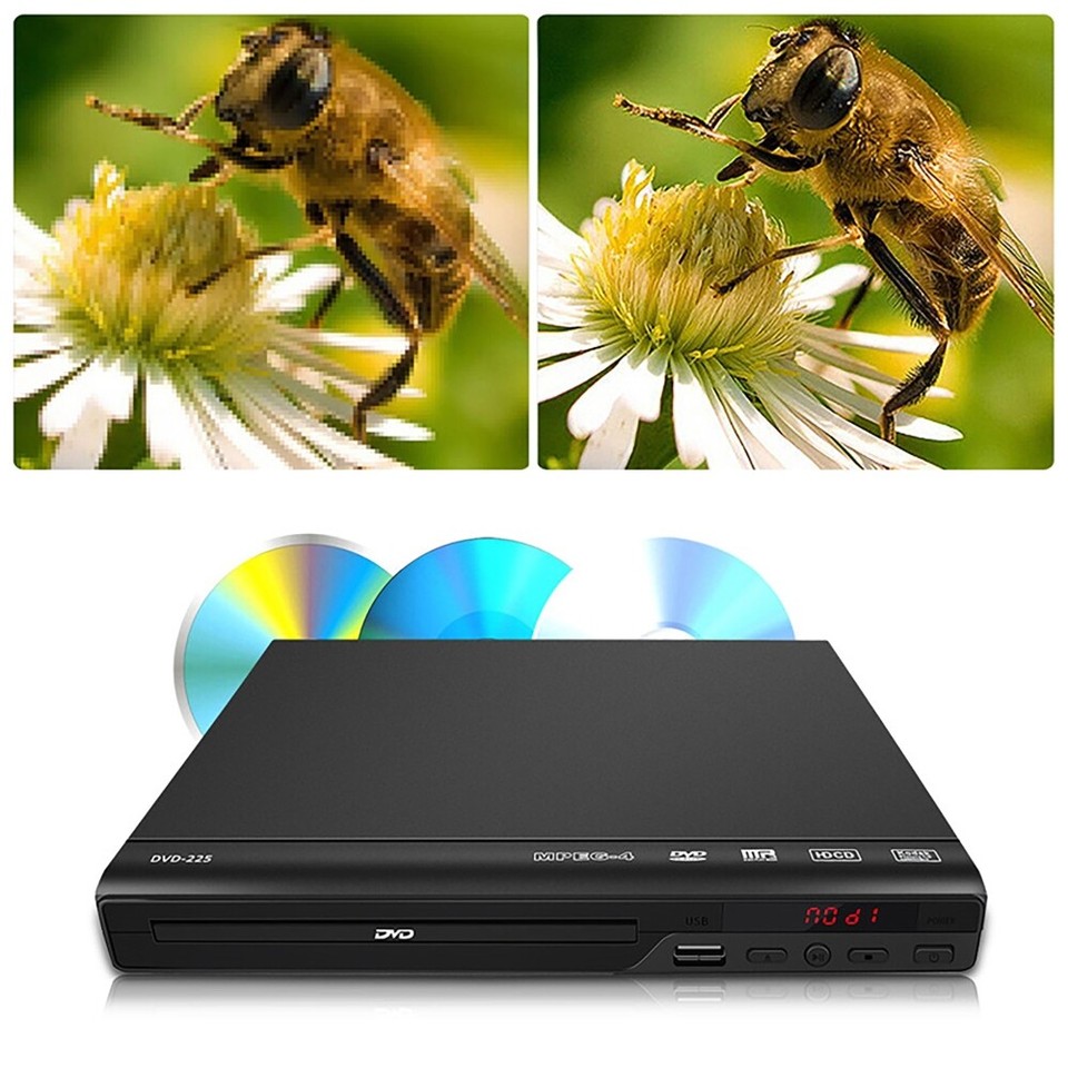 DVD Player USB EVD VCD CD-Discs Multimedia Player with remote control ...