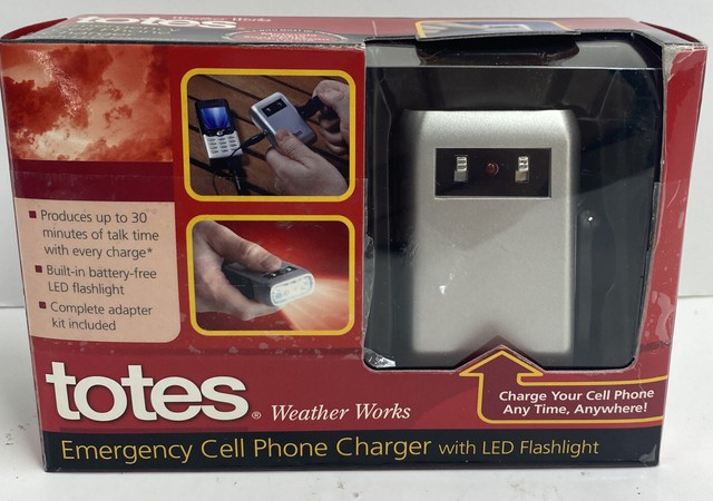 Totes Emergency Cell Phone Charger With LED Flashlight for sale online ...