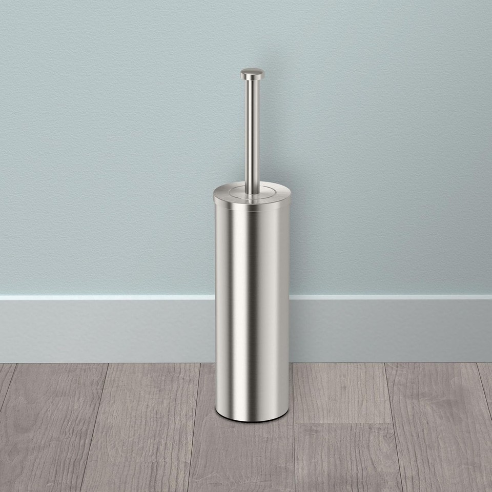 Latitude II Slender Toilet Brush Holder, Satin Nickel | eBay