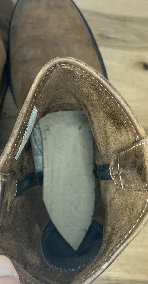 Wolverine Work Wellington Brown Leather Boots W04727 Western Soft Toe ...