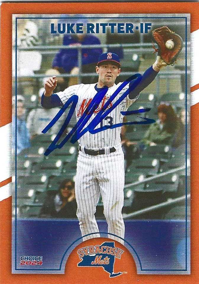 Luke Ritter Signed Autographed 2024 Syracuse Mets Team Set | eBay