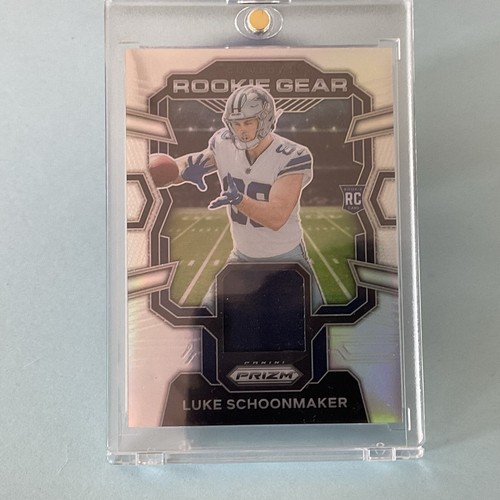 Luke Schoonmaker Rookie Gear Jersey Patch Card Silver Prizm SP 2023 ...