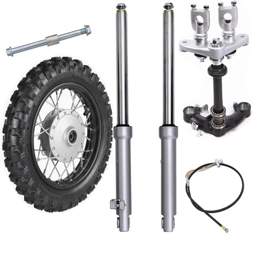 2.50-10 Front Wheel Tyre+Front Forks Triple for CRF50 XR50 Drum Brake ...