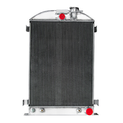 Aluminum 4-Row Radiator For 1933 1934 1935 Ford MODEL A Hot Rod Chevy ...