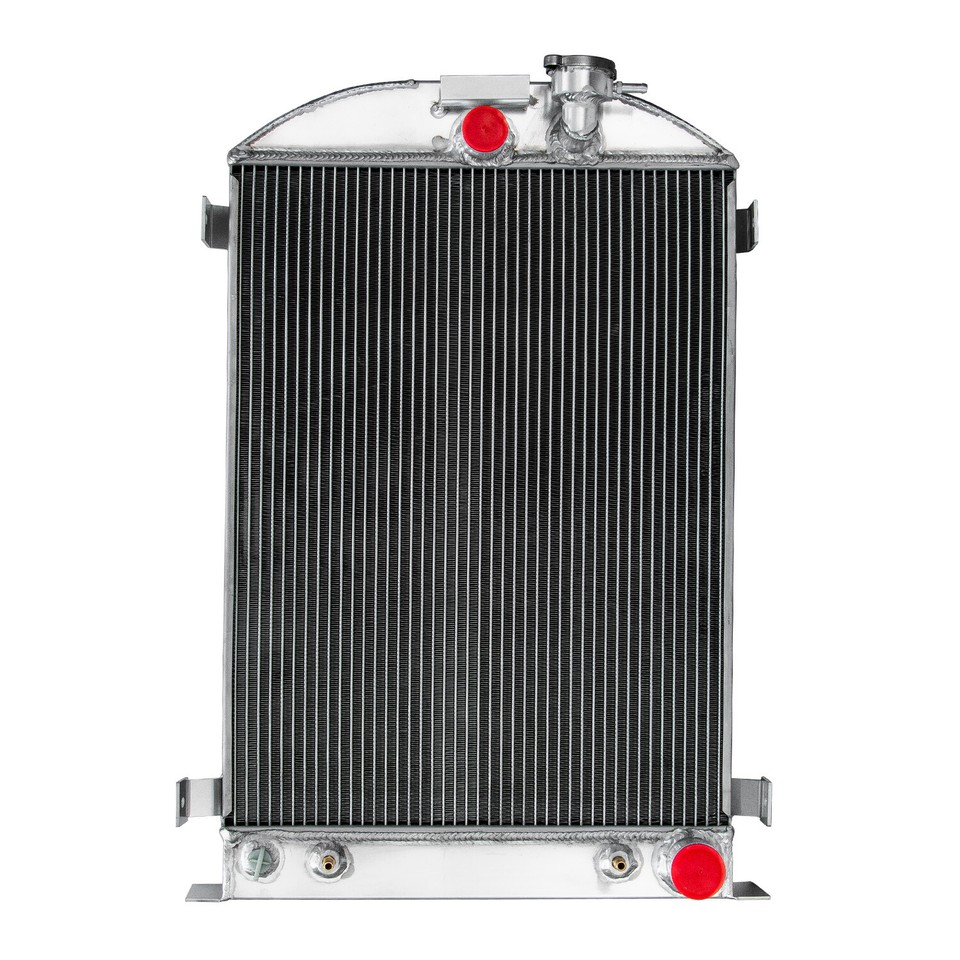 Aluminum 4-Row Radiator For 1933 1934 1935 Ford MODEL A Hot Rod Chevy ...