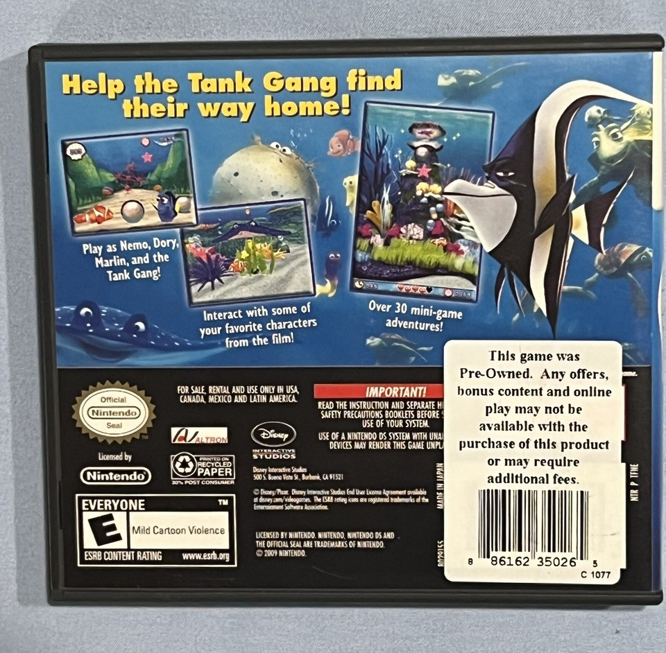 Finding Nemo: Escape to the Big Blue Special Edition - Nintendo 3DS | eBay