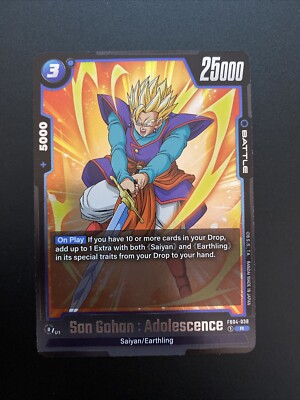 Dragon ball fusion world ultra limit rare R ENG fb04-038 son gohan ...