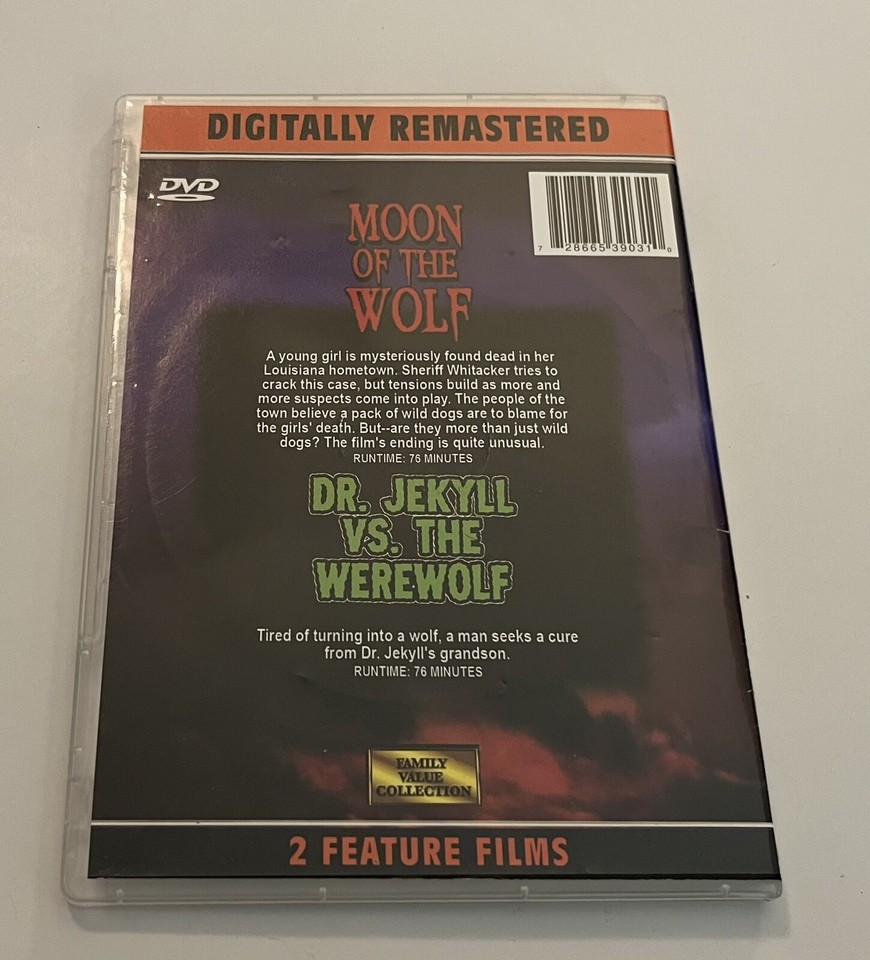 MOON OF THE WOLF & DR. JEKYLL VS THE WEREWOLF (DVD) | eBay