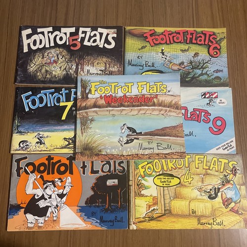 7 x Vintage The Footrot Flats books - rare Volume 2 New Zealand and ...