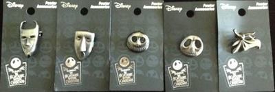 Disney lapel pin charm Jack Lock Shock Barrel Zero Pewter Pins Official ...
