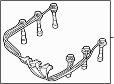 MD371794 Mitsubishi Cable set, spark plug MD371794, New Genuine OEM ...