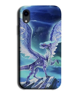 Giant Blue Anime Dragon Phone Case Cover Fantasy Wings Japanese Asian ...