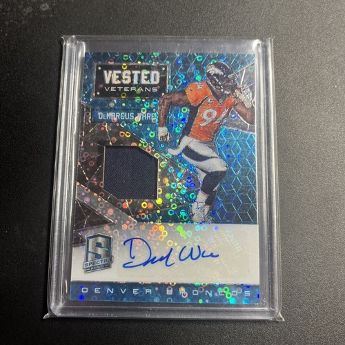 2016 Spectra Blue Vested Veterans DeMarcus Ware Broncos HOF Auto/GU ...