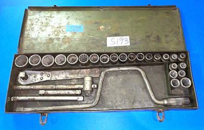 FULTON TOOLS VINTAGE 29 PIECE 1/2 DRIVE STANDARD GENERAL SERVICE SET | eBay